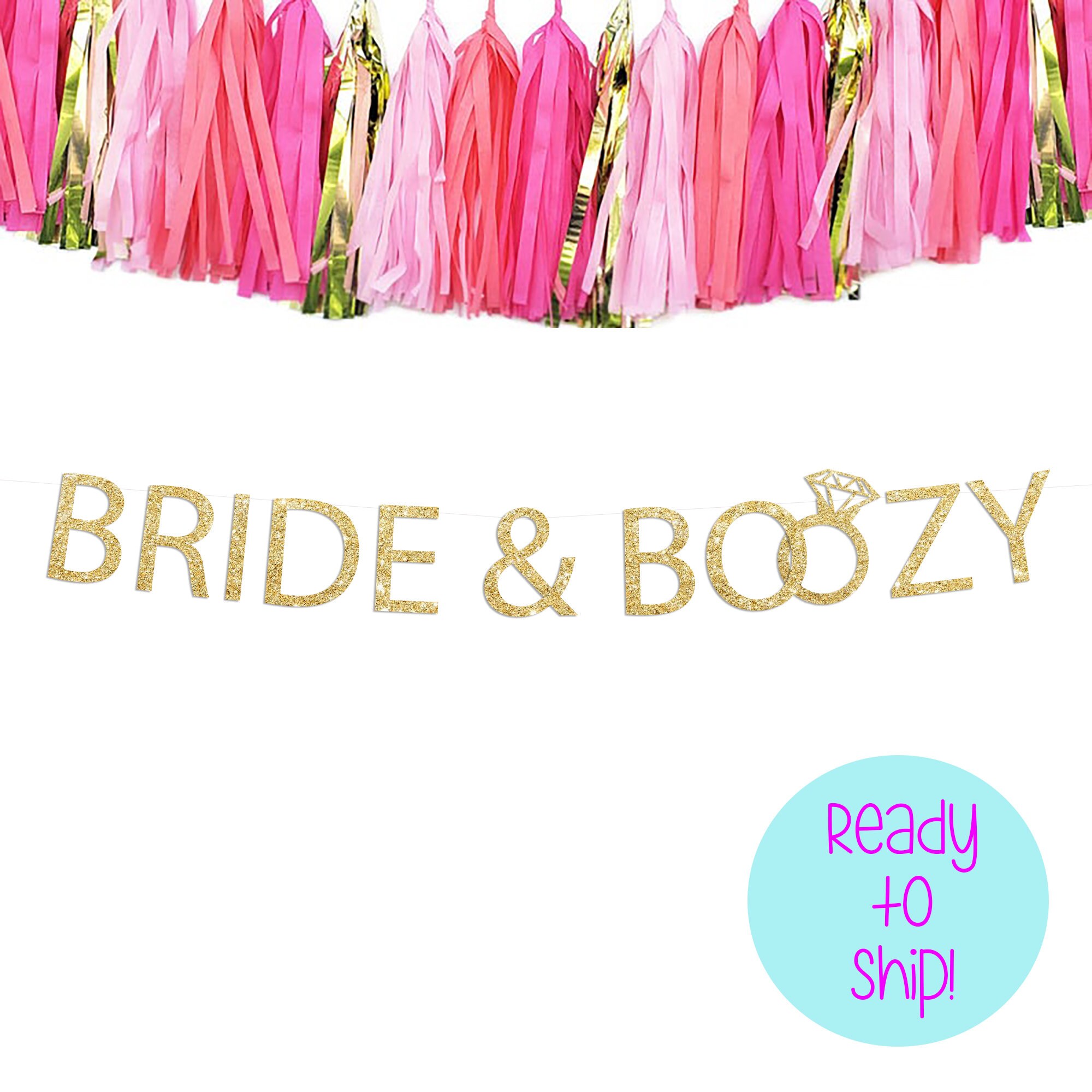 Bride and Boozy Bachelorette Party Banner Bachelorette Party | Etsy