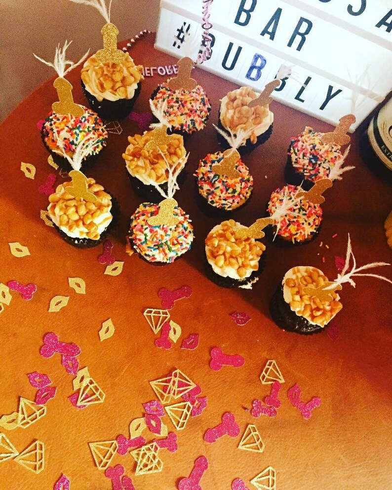 Bachelorette Party Penis Confetti Dicks And Diamonds Confetti Etsy