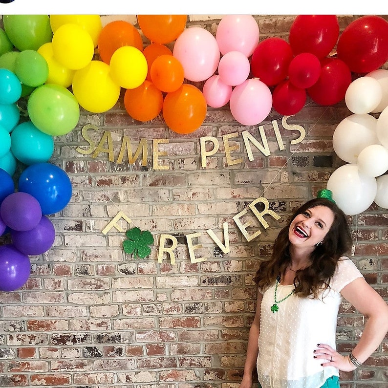 St Patricks Bachelorette Party Penis Banner Package St Etsy