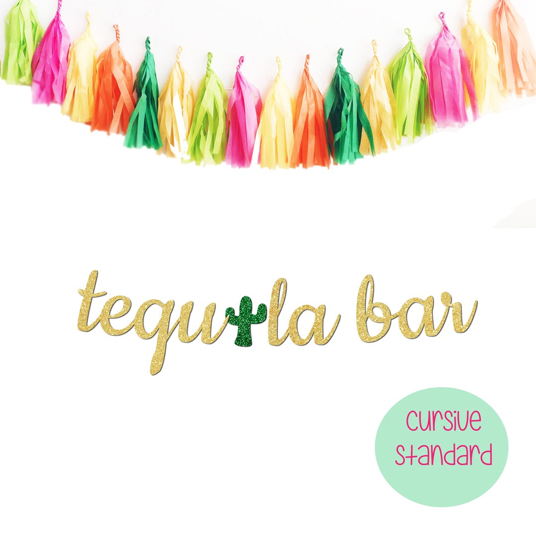 Tequila Bar Banner: Final Fiesta Bachelorette Party Decor - Etsy