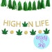 Marijuana Leaf Banner Garland Mary Jane Decor 420 Party - Etsy