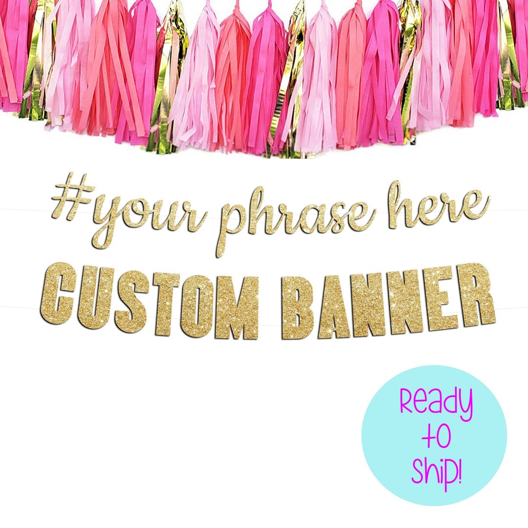 Custom Cursive Banner, Custom Hashtag Banner, Future Mrs Bachelorette ...