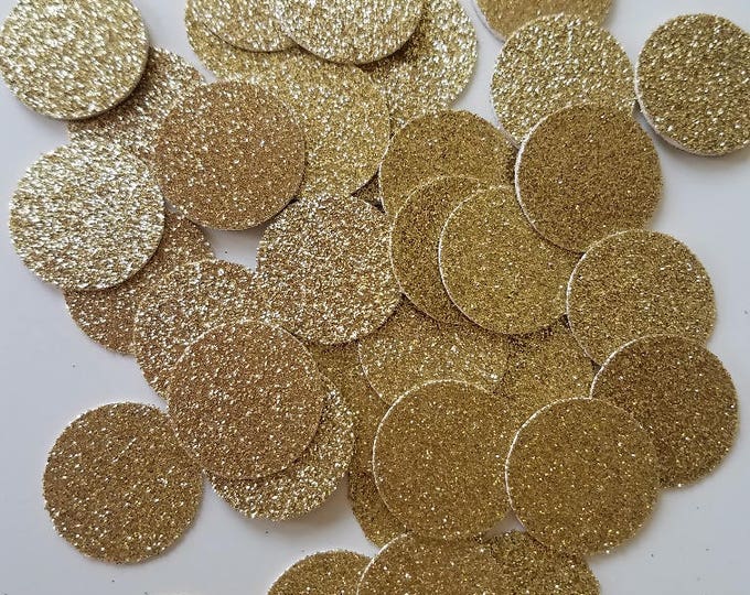 100 Pieces Gold Confetti, Circle Confetti, Party Confetti, Rose Gold ...