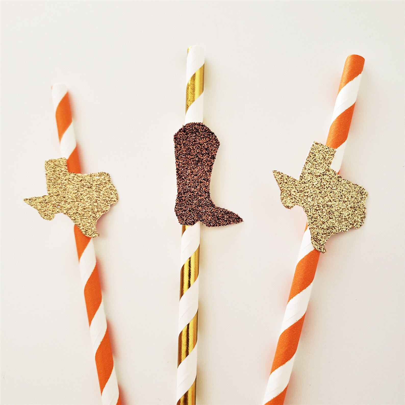 UT Austin Themed Party Straws Boot Straws Texas Boot - Etsy