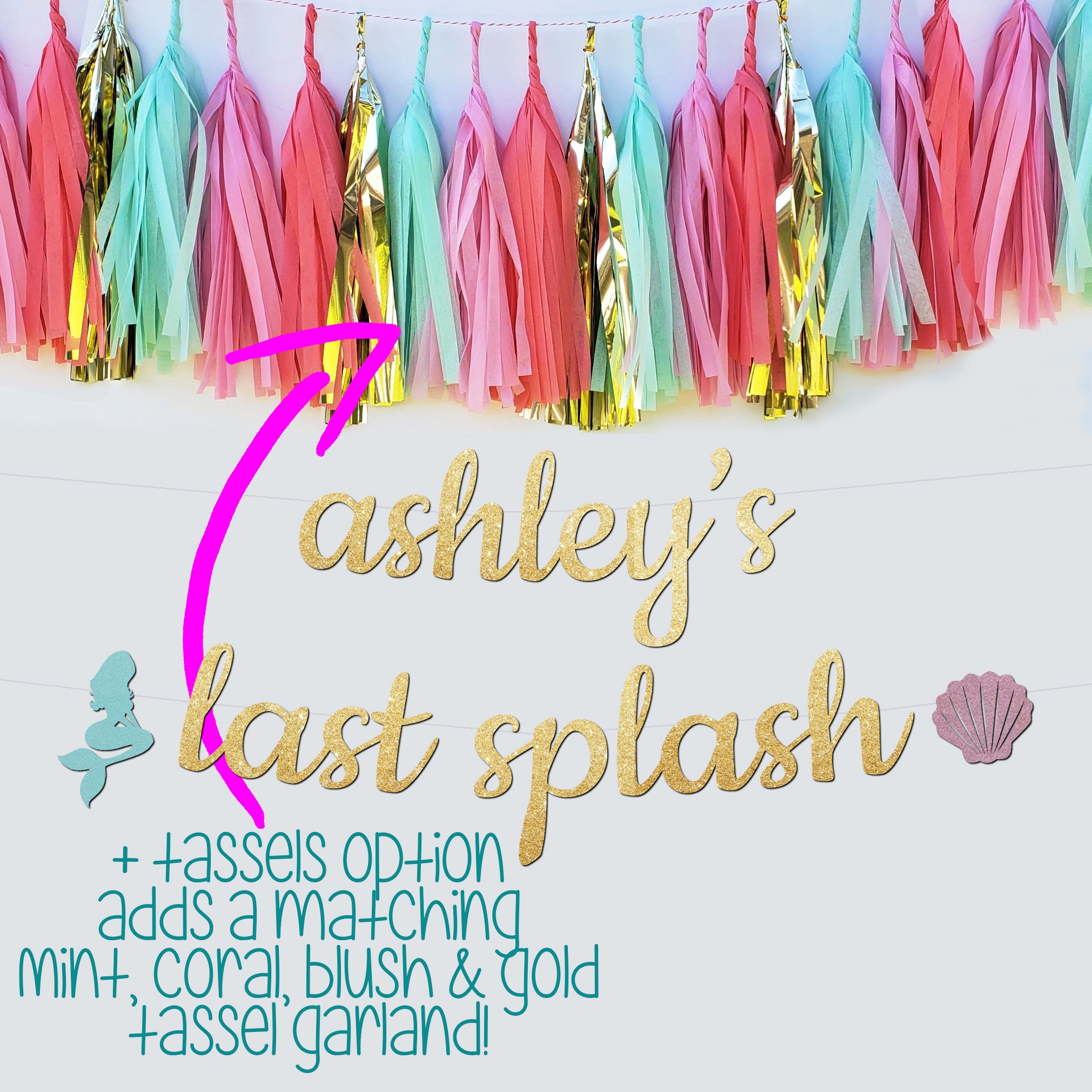 Last Splash Bachelorette Party Banner Beachelorette Banner - Etsy