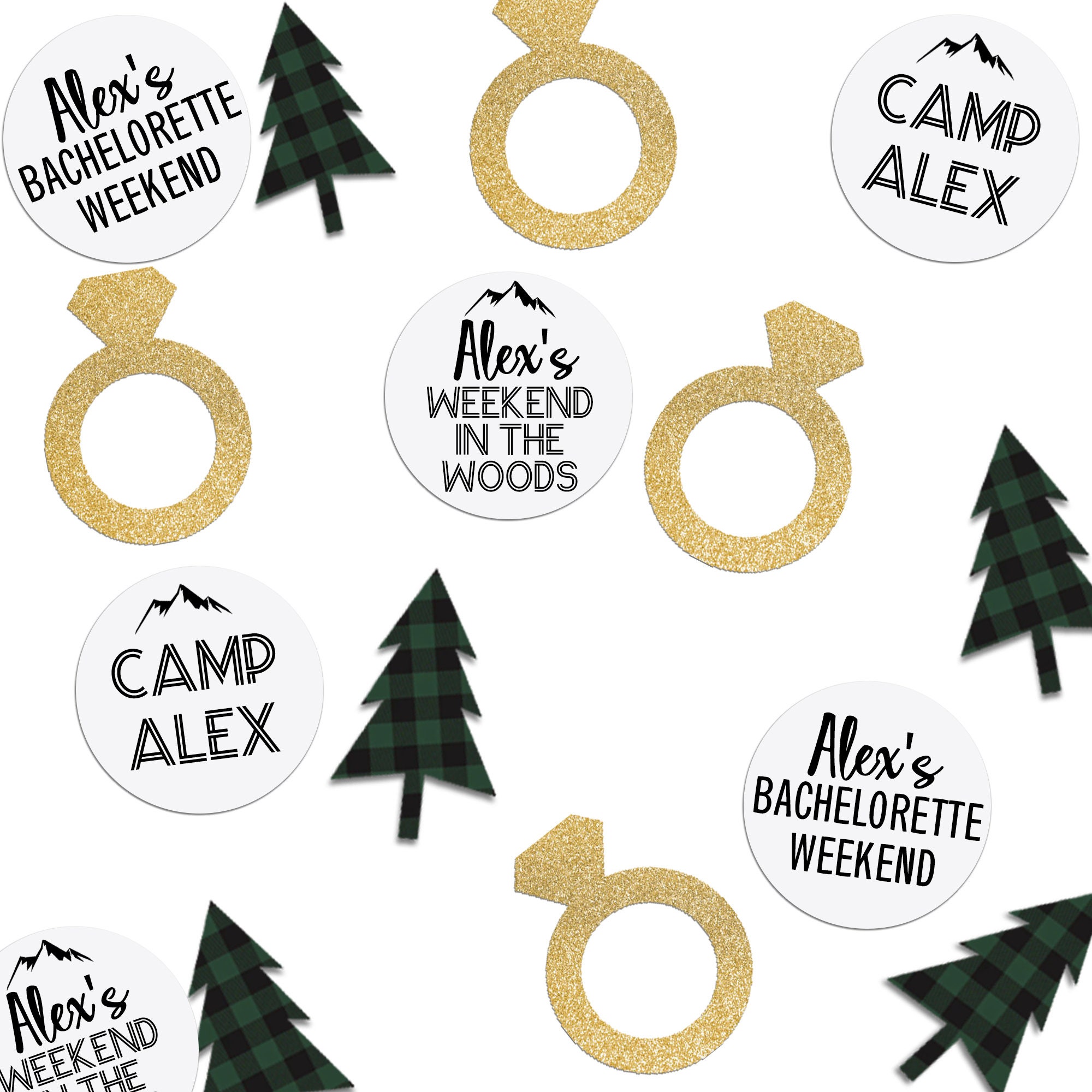 Camp Bachelorette Party Banner Flannel Stripper Banner - Etsy