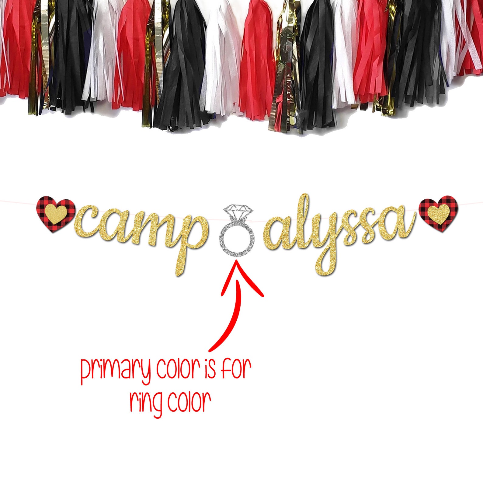 Personalized Camp Bachelorette Banner Flannel Fling Themed - Etsy