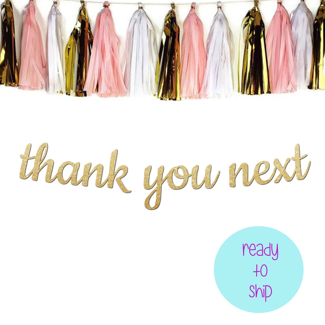 Thank You Next Banner, Divorce Party Banner, Freedom Party Divorce ...