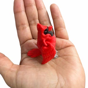 3d Printed Mini Cardinals Birds Figurines Great for Decoration, Made in ...