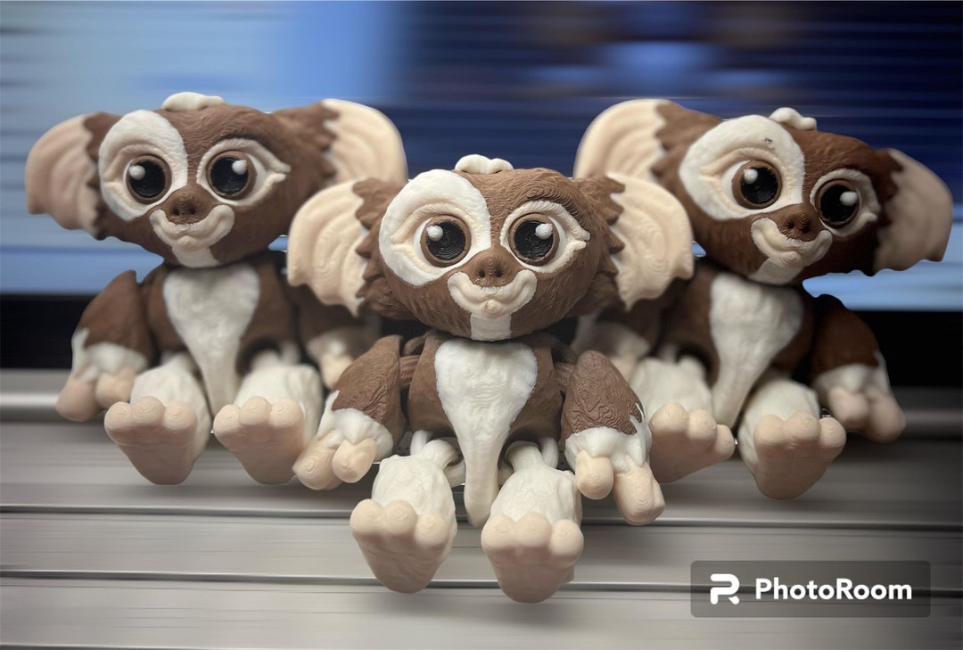 Articulated Gizmo Gremlin Multicolored Filament 3D Printed in PLA ...