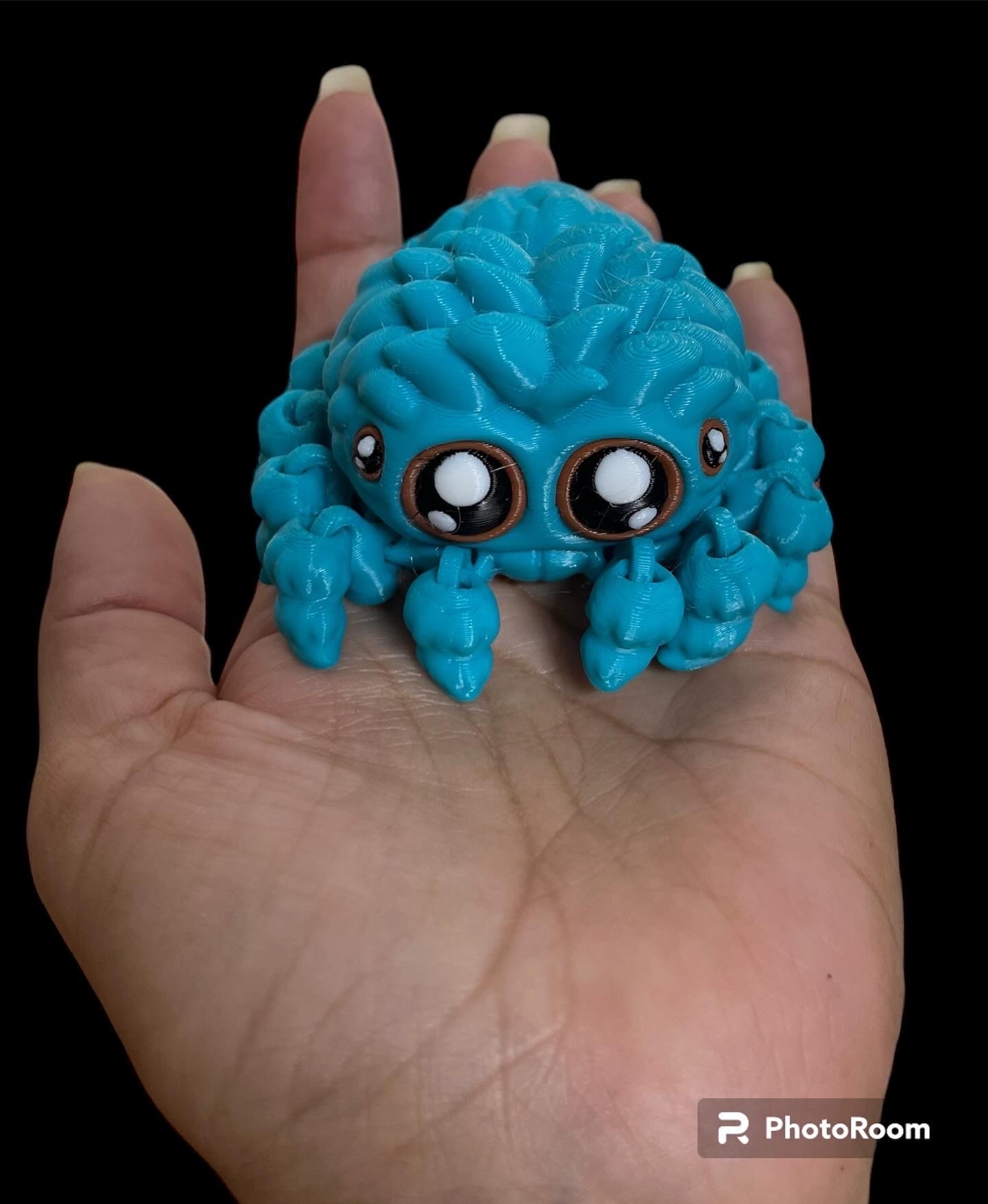 Articulated Jumping Spiders Multicolored 3D Printed in PLA Filament - Etsy