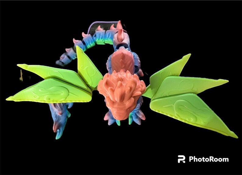 Articulated Leo Dragon 3D Printed in PLA Filament - Etsy