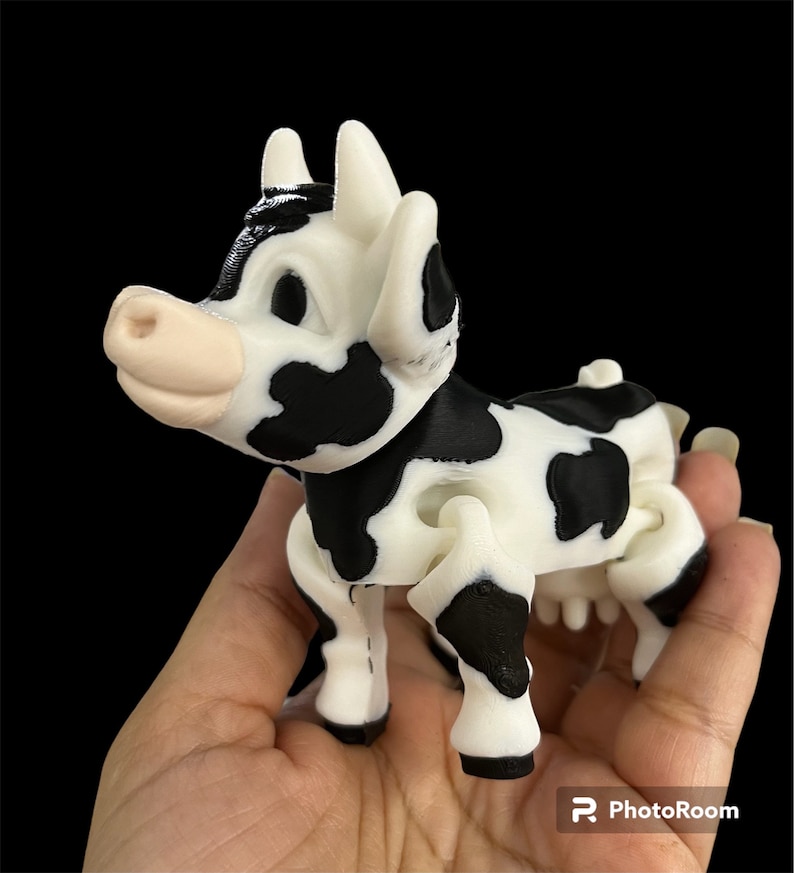 Articulated Cow Multicolored 3D Printed in PLA Filament - Etsy