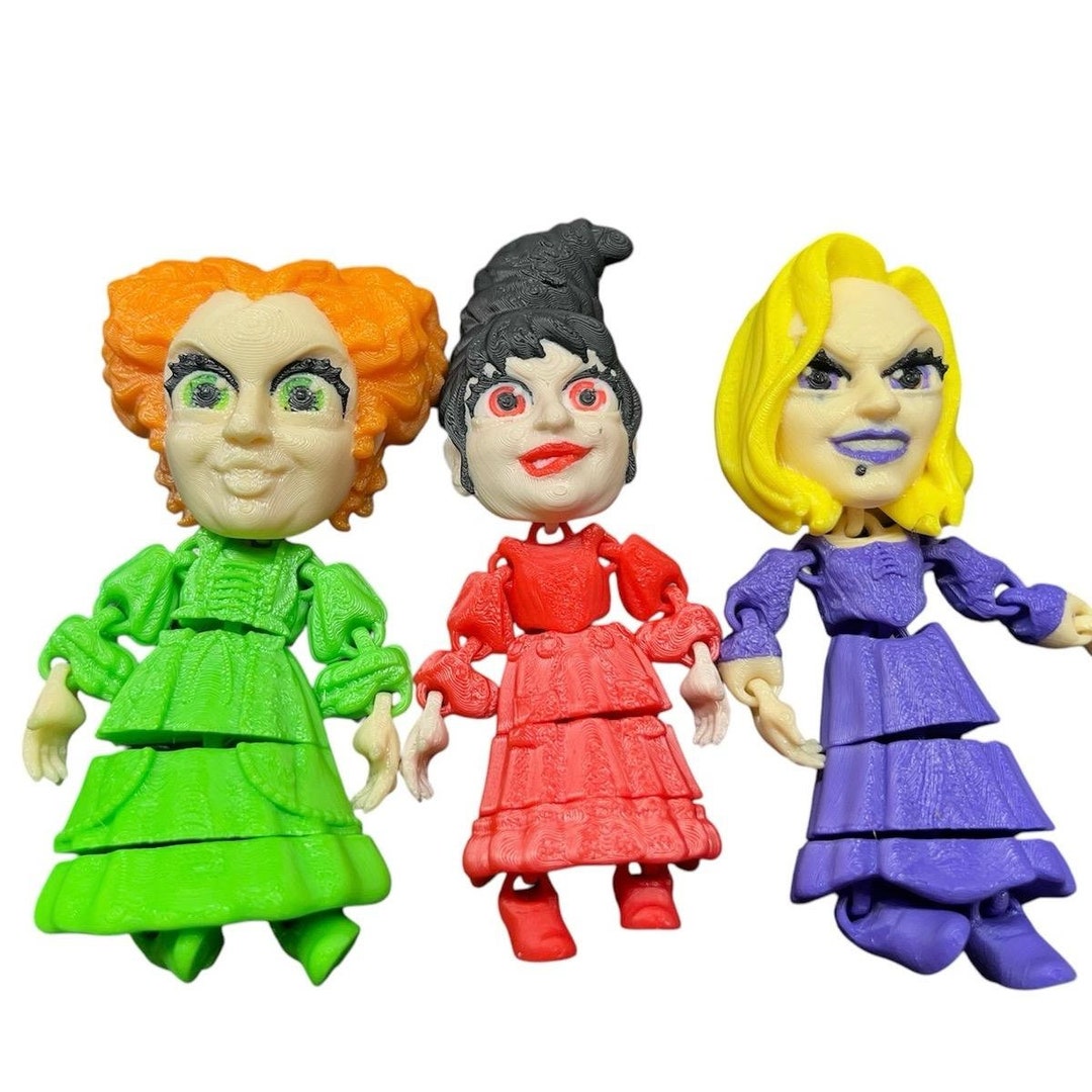 Hocus Pocus PLA Plastic 3D Printed Figurines for Home Decoration - Etsy