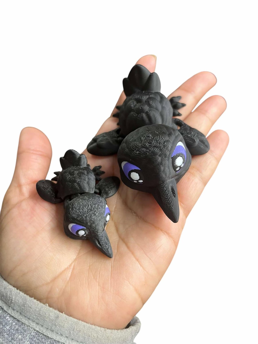 3d Printed Baby Crow Bird Figurine Made in PLA Plus Great for ...