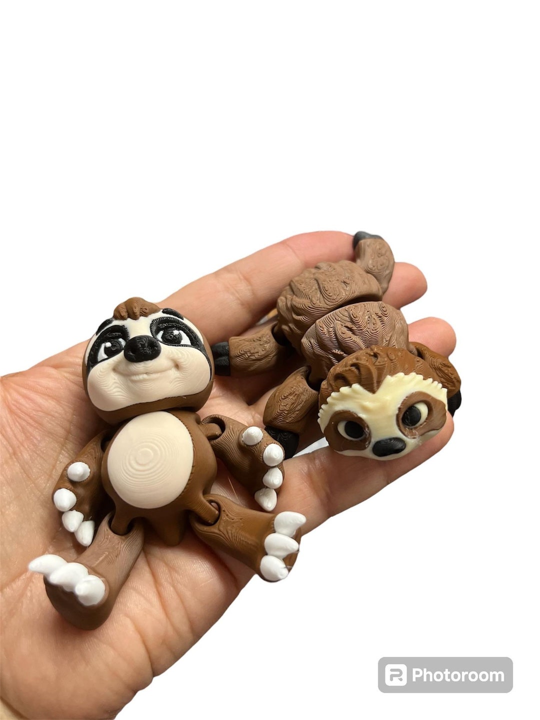 Articulated Multicolored 3D Sloth Printed in PLA Filament - Etsy