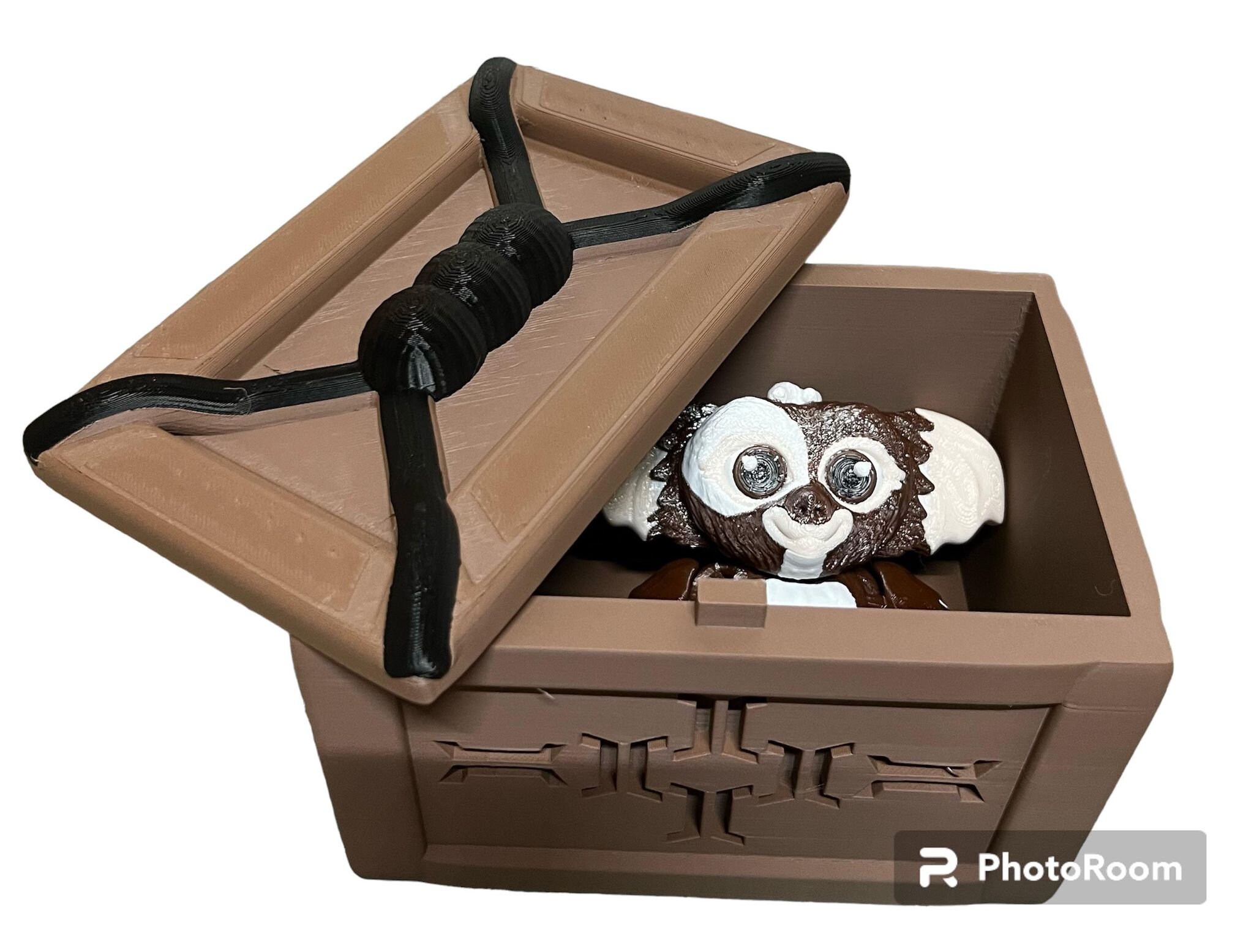 Articulated Gizmo Gremlin and Box Multicolored Filament 3D Printed in ...