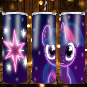 My Little Pony 10 Cups to Choose From Sublimated 20oz Tumbler With Lid ...