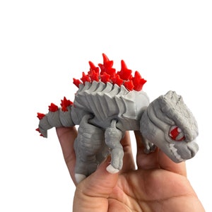 King Kong Godzilla and Shimo Articulated 3D Printed Figurine Multicolor ...