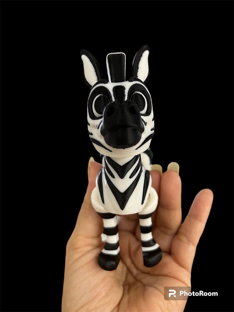 Articulated Zebra Multicolored 3D Printed in PLA Filament - Etsy