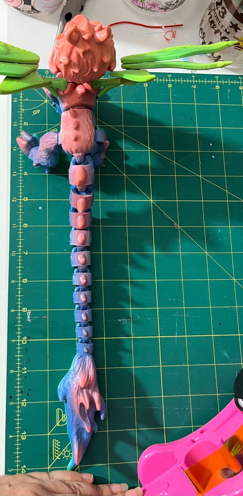 Articulated Leo Dragon 3D Printed in PLA Filament - Etsy