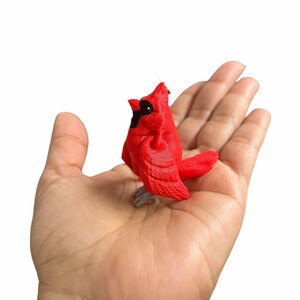3d Printed Mini Cardinals Birds Figurines Great for Decoration, Made in ...