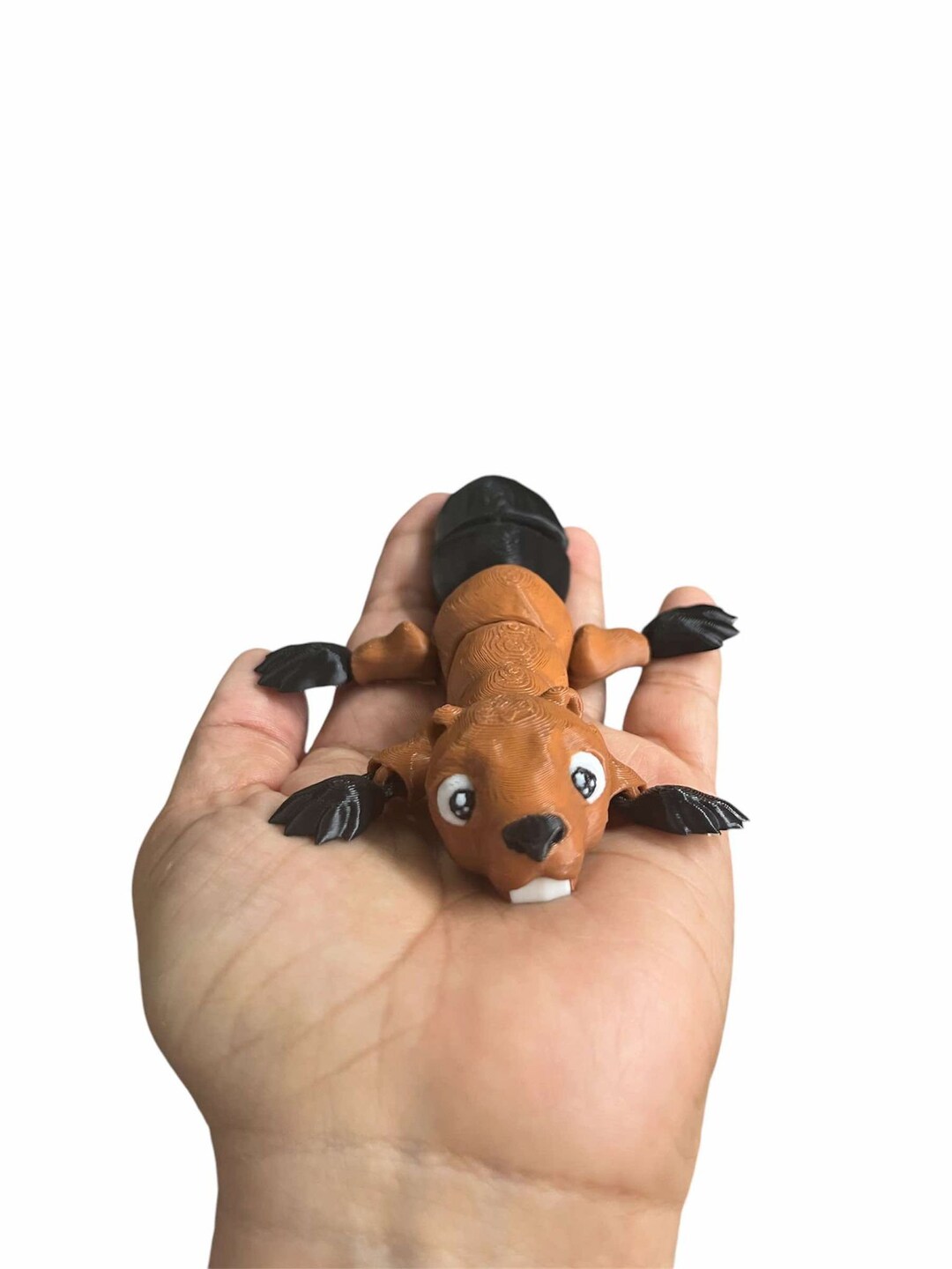 3D Printed Beaver Figurine - 5 Inches Long - PLA Plastic - Great for ...