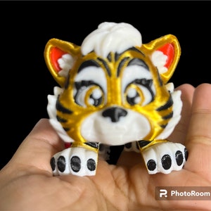 Articulated Baby Tiger Cub Multicolored 3D Printed in PLA Filament - Etsy