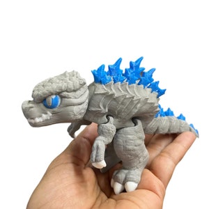 King Kong Godzilla and Shimo Articulated 3D Printed Figurine Multicolor ...