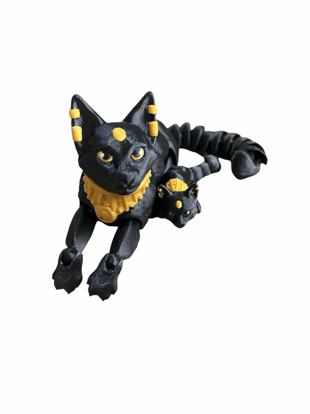 Bastet Egyptian God and Baby Figurine, 3D Printed PLA Plastic, Great ...