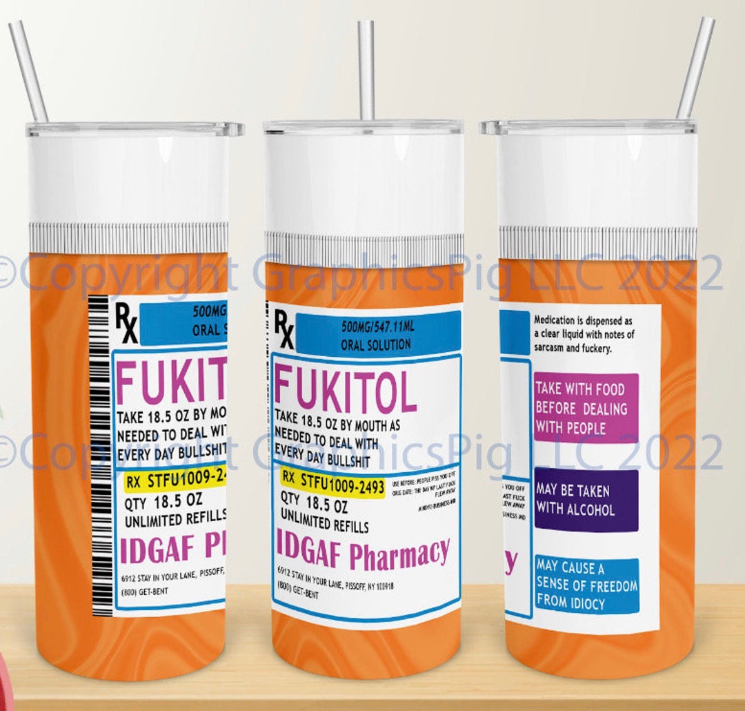 Fukitol Sublimated 20oz Tumbler With Lid and Straw - Etsy