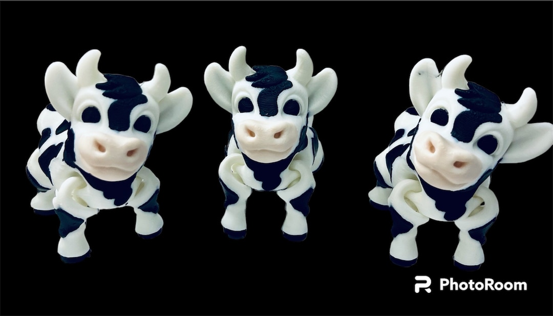 Articulated Cow Multicolored 3D Printed in PLA Filament - Etsy
