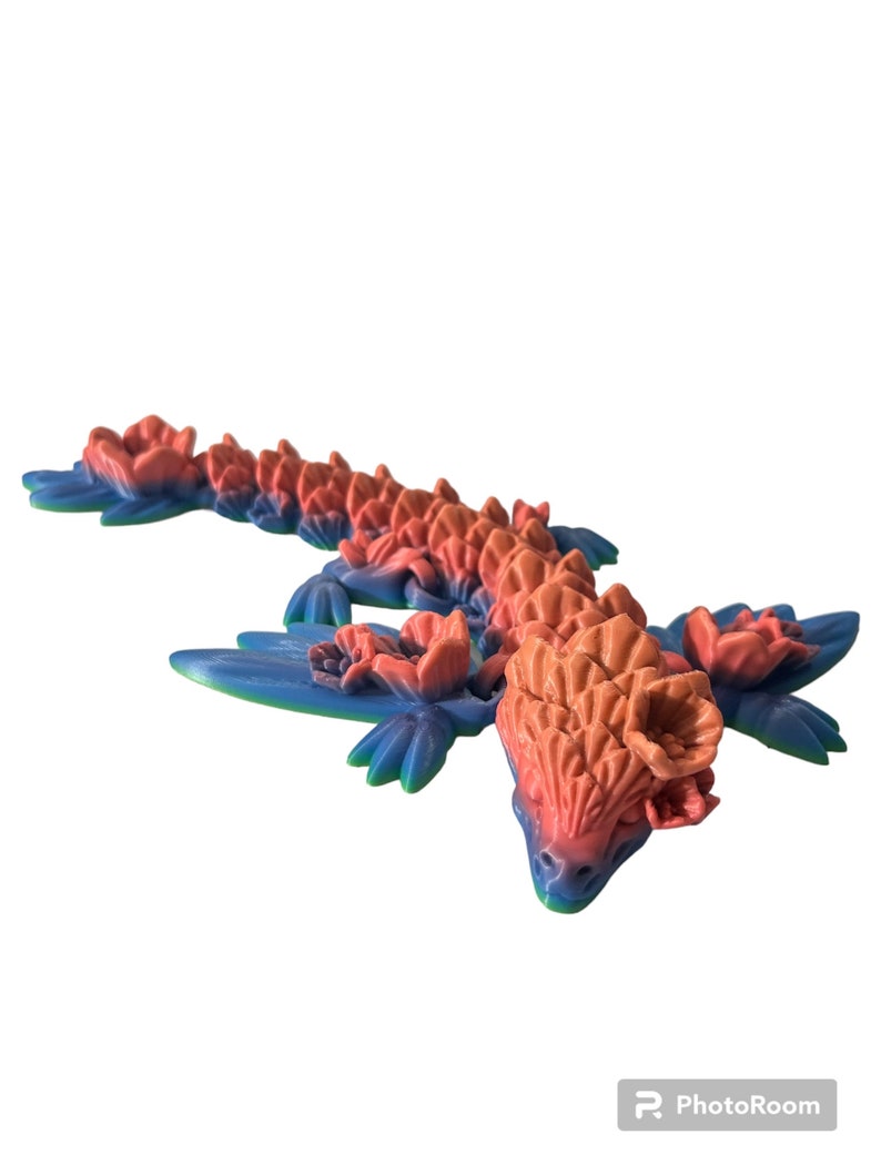 Articulated Blossom Dragon 3D Printed in PLA Filament - Etsy