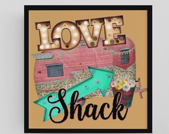 Love Shack Wall Art - Etsy
