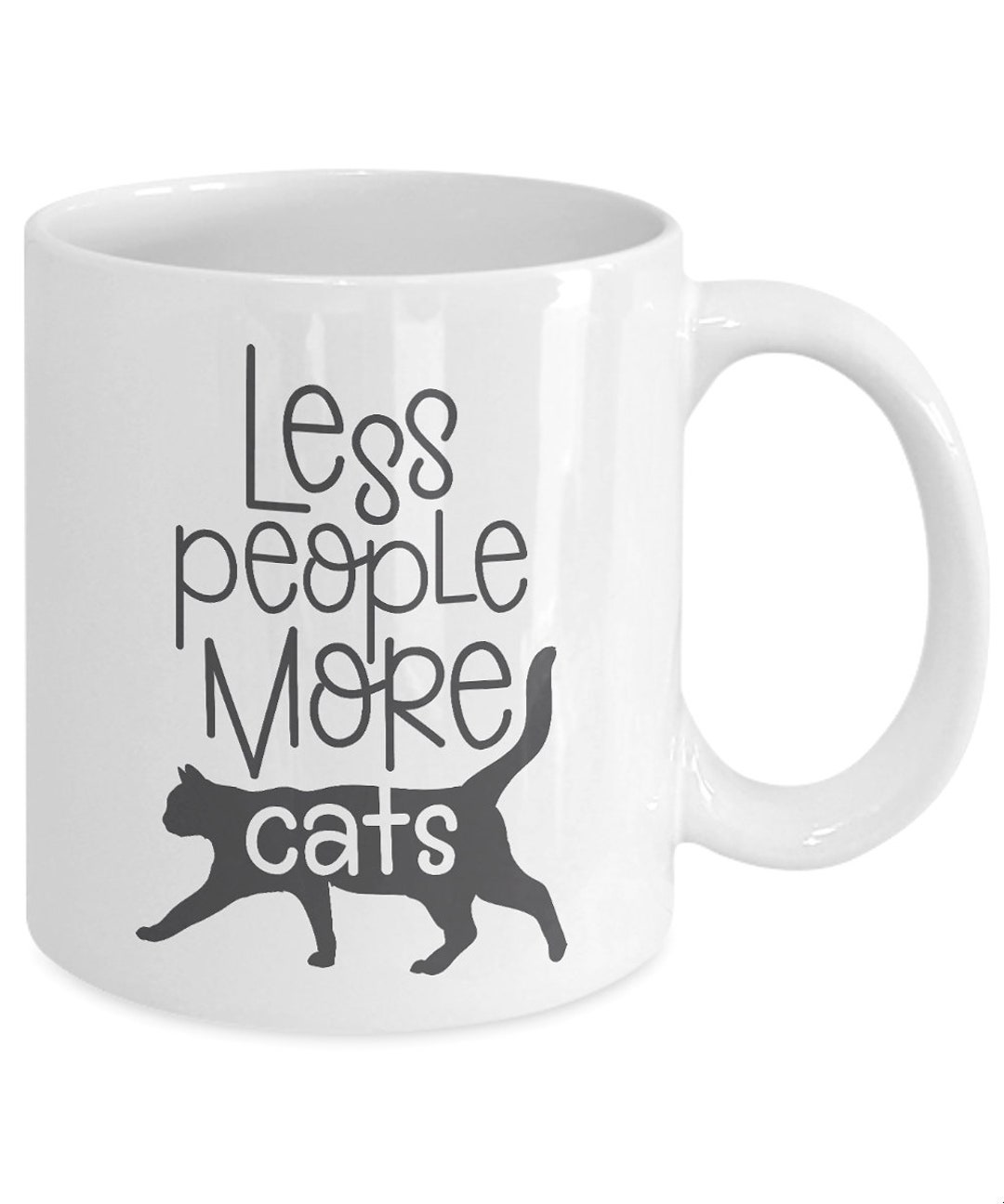 Cat Lover Coffee Mug, Cute Cat Mug, Cat Lover Gift, Cat Mom, Dad, Funny ...