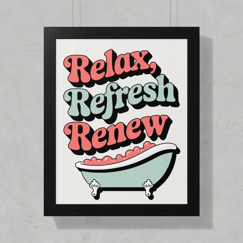 Relax Refresh Renew Sign - Etsy