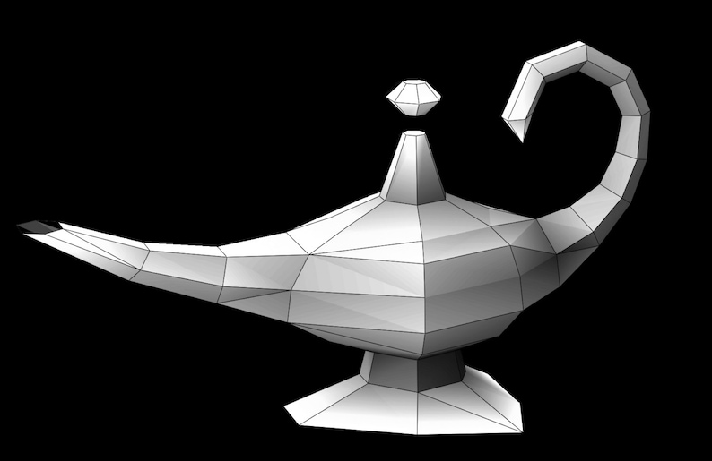 Aladdin Genie Lamp Alladin Arabian Ornament Magic Decoration, DIY ...