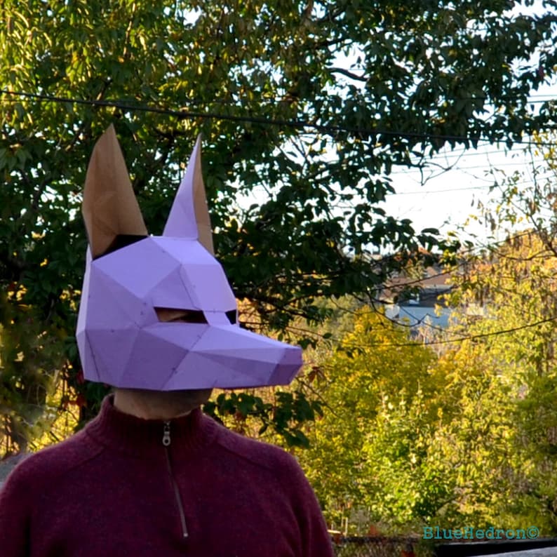 Anubis Mask Halloween DIY Awesome Paper Party Mask You Make - Etsy