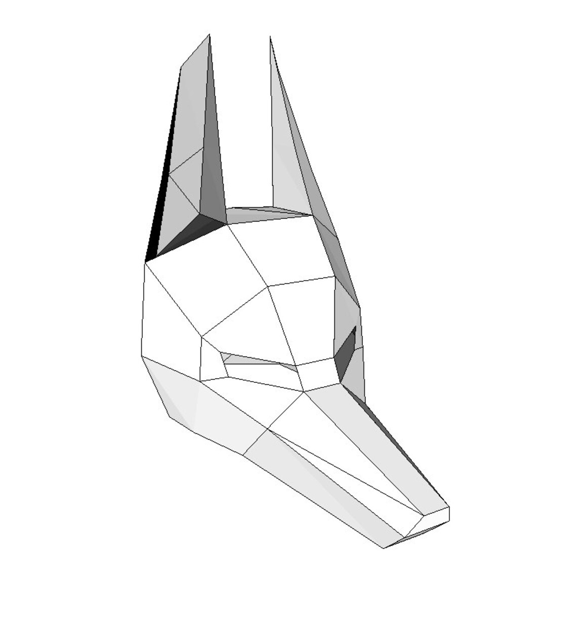 Anubis Mask Halloween DIY Awesome Paper Party Mask You Make - Etsy