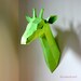 Giraffe Head Papercraft Faux Taxidermy Wall Mount, Printable PDF DIY ...