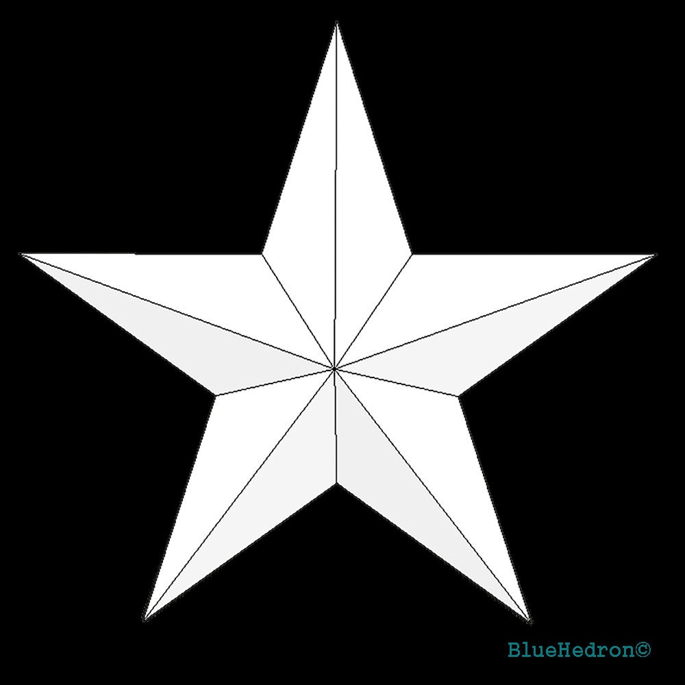 Christmas Star Paper Ornament , DIY, Printable 3D Holiday Ornament ...