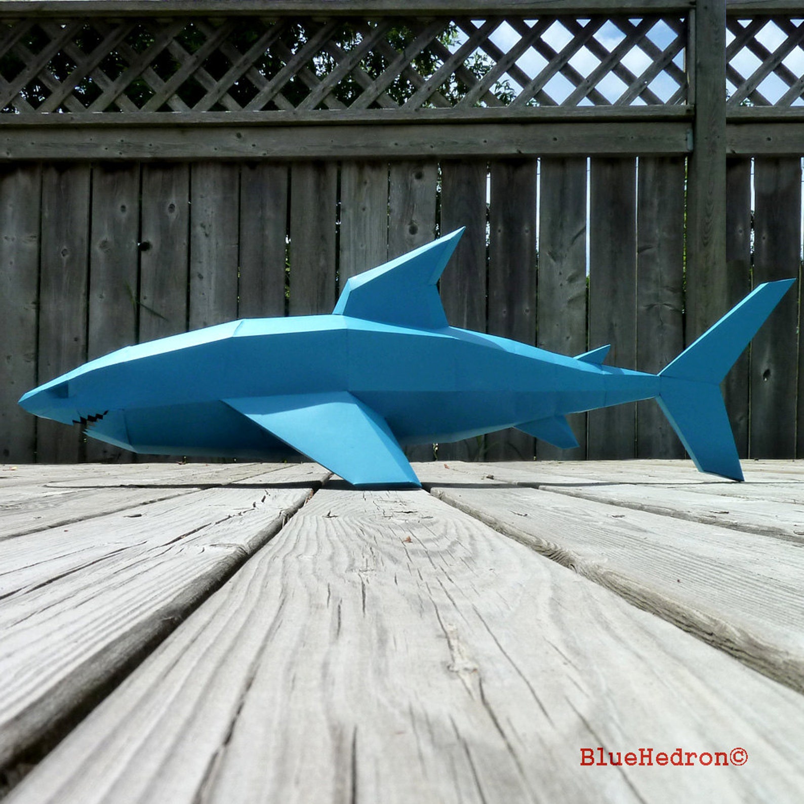 Shark Jaws Fish Trophy Papercraft Faux Taxidermy Printable PDF DIY ...