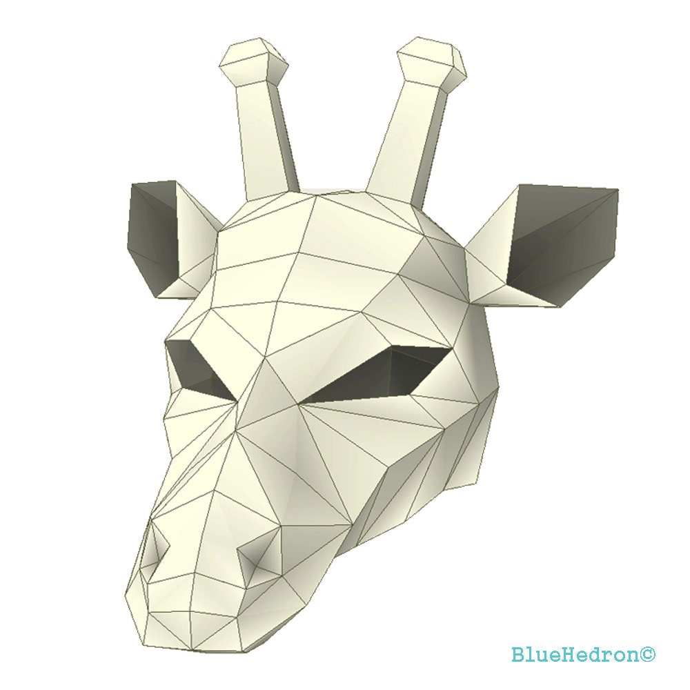 Giraffe Mask Halloween Fancy Dress Festival Papercraft DIY Awesome ...