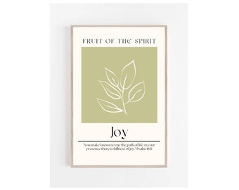 Fruit of the Spirit PEACE Contemporary Art Print | Minimalist Wall Art ...