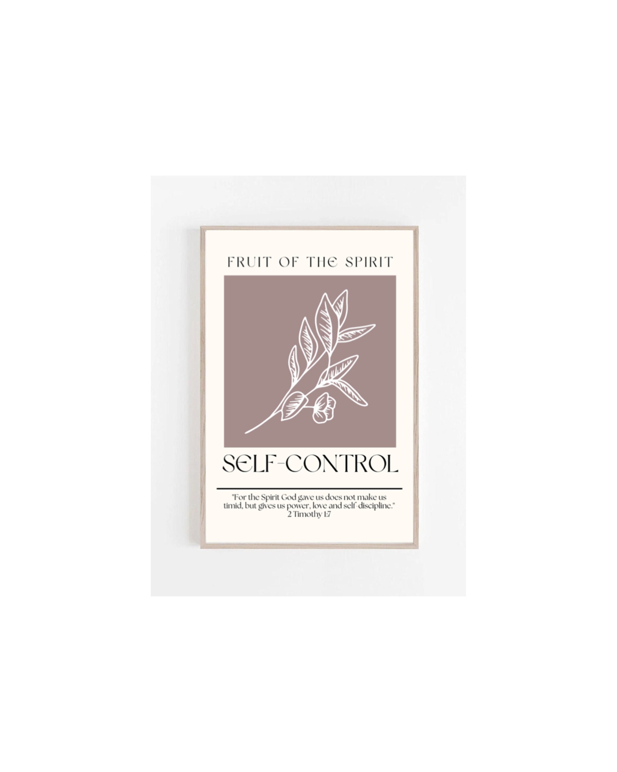 Self Control Fruit Of The Spirit