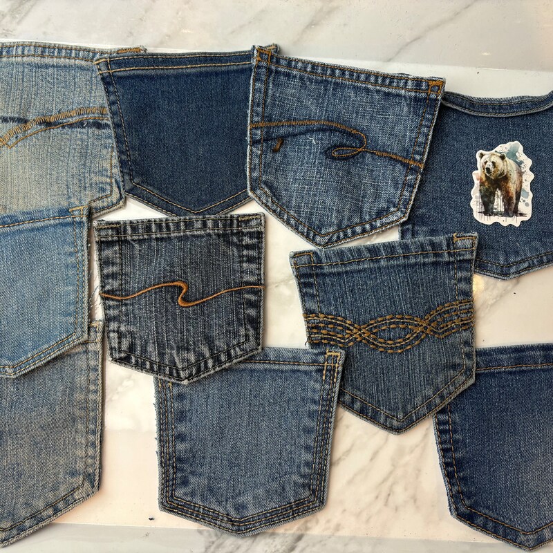 Denim Pockets - Etsy