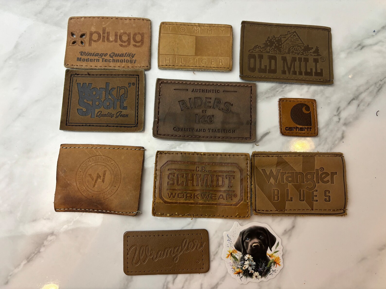 Leather Tags | Jean Labels | Recycled | Repurposed | Crafts - Etsy