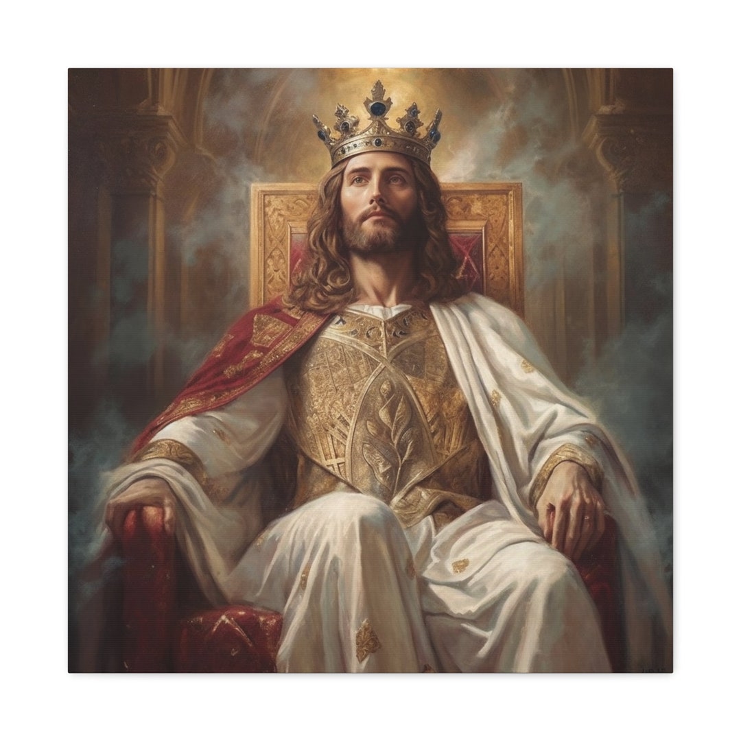 Jesus Art, Digital Download, King of Kings, Christ Portrait, Laughing ...
