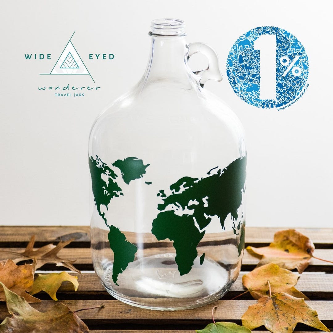 LID INCLUDED: Travel Jar Money Jar Adventure Fund Travel Explore Save ...