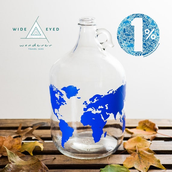 LID INCLUDED: Travel Jar Money Jar Adventure Fund Travel | Etsy